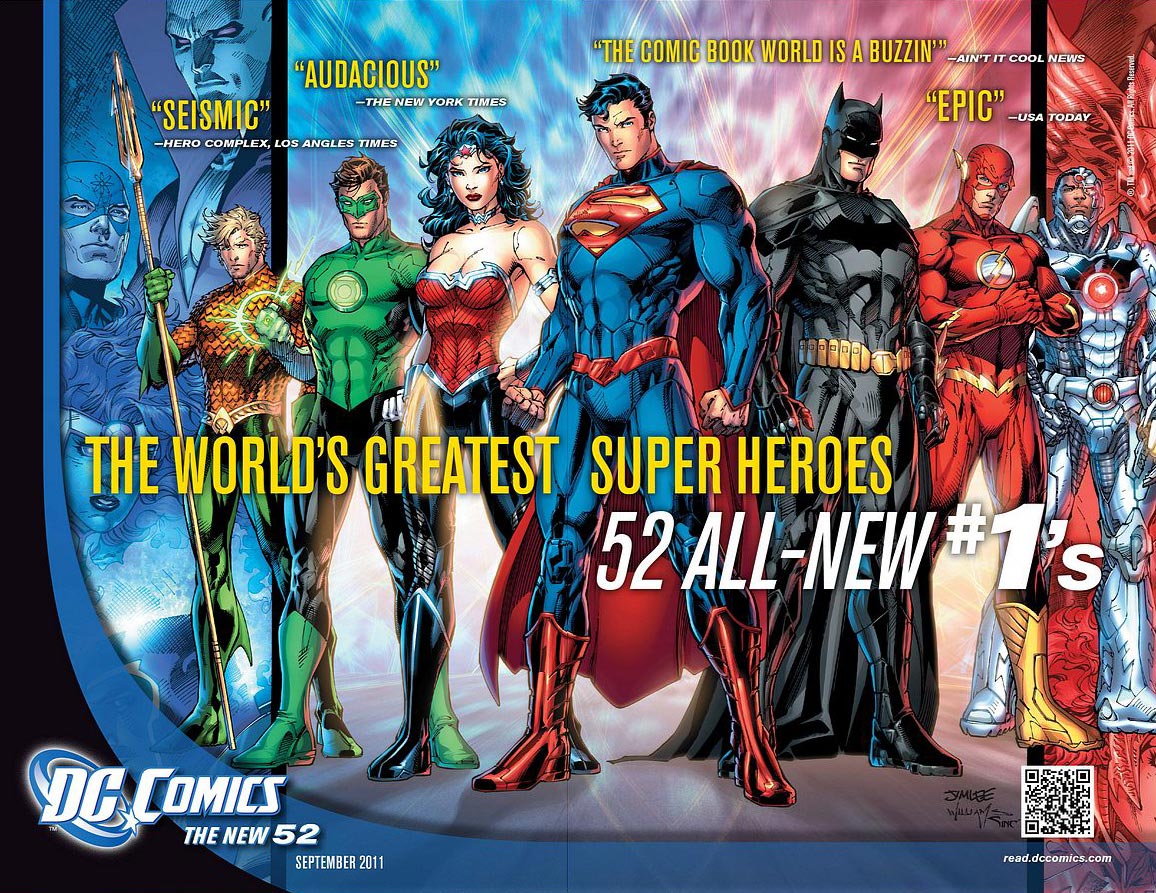 DC Comics–The New 52, only 5-days away, a checklist and a book trailer ...