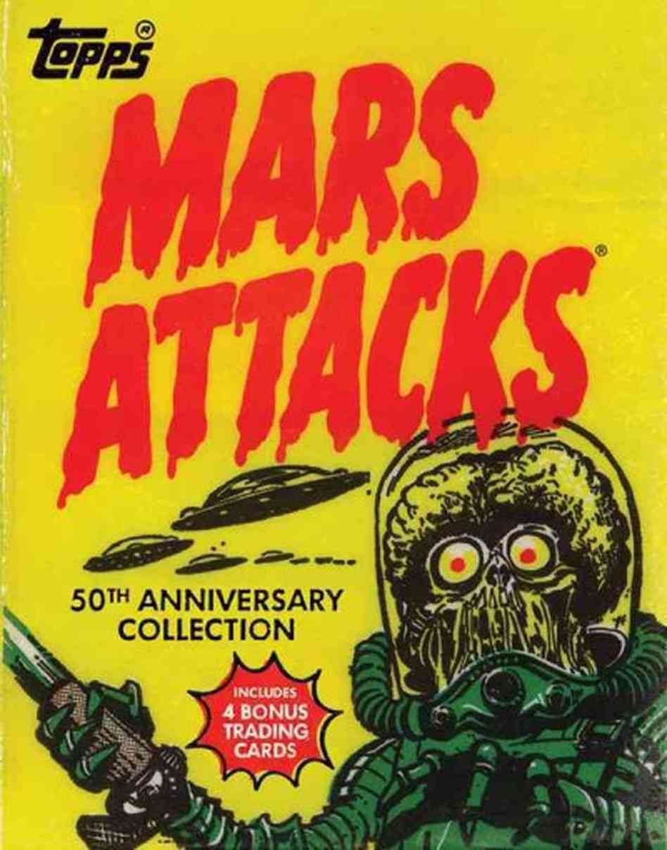 Topps book celebrates 50th anniversary of Mars Attacks trading cards – borg