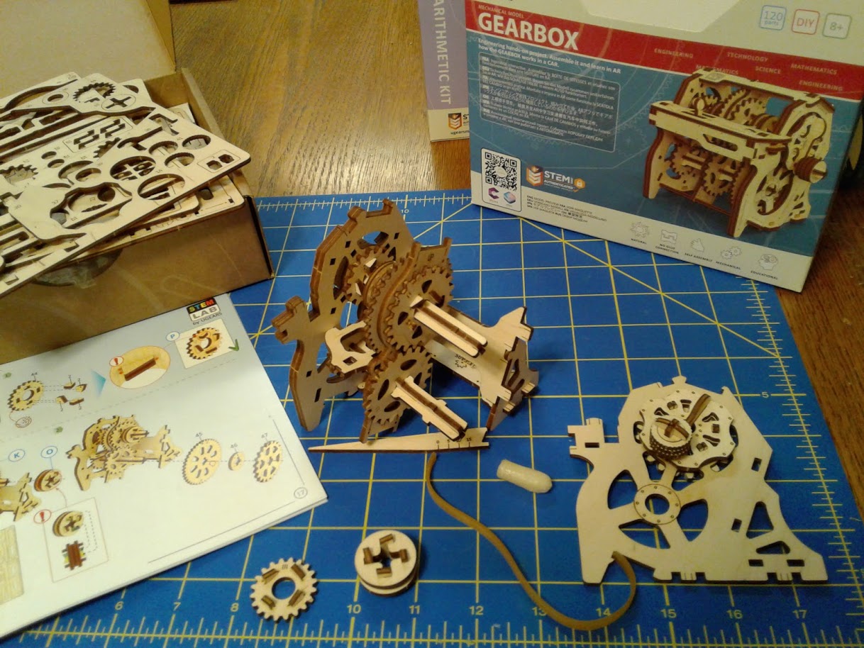 One day build–Make a UGEARS Manual 4-speed Gearbox STEM Lab kit – borg